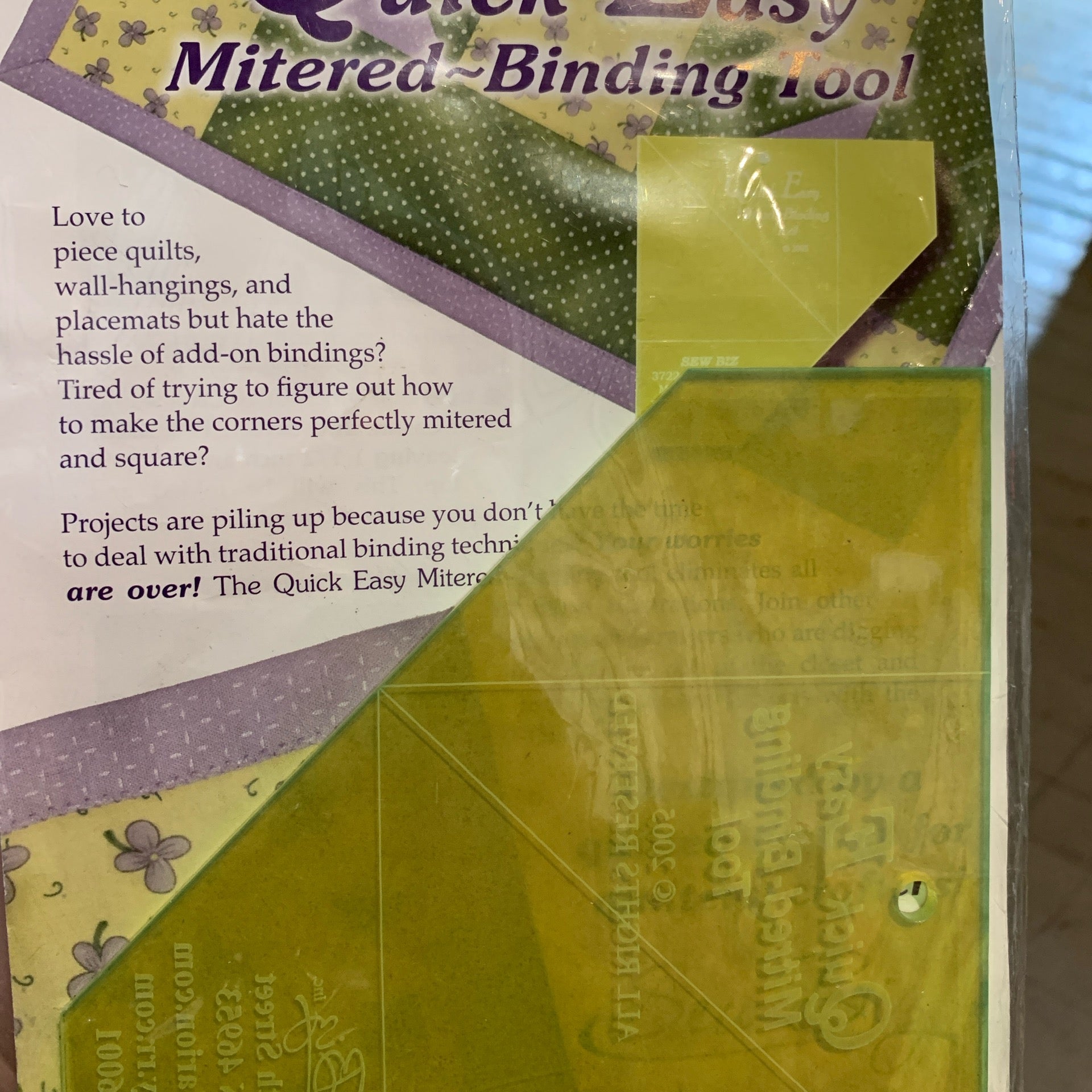 Quick-Easy Mitered Binding Tool | The Mouse & The Peacock General Store